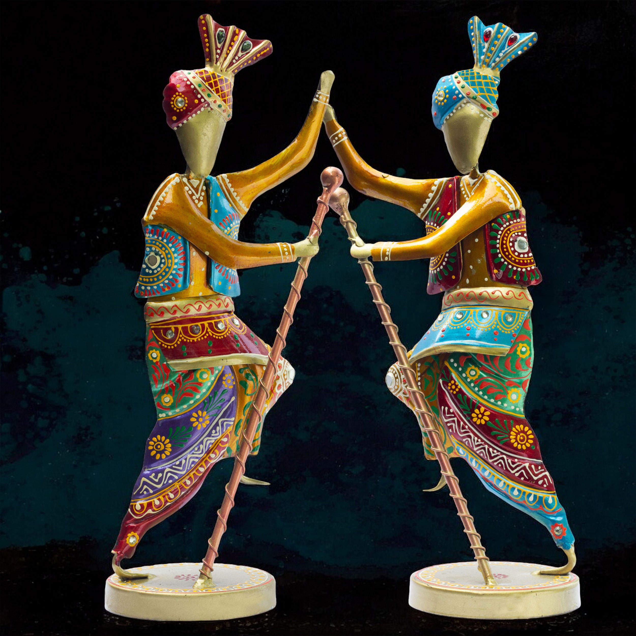 Punjabi Bhangra Dancers Showpiece for Home Decor: Add a Cultural Touch ...