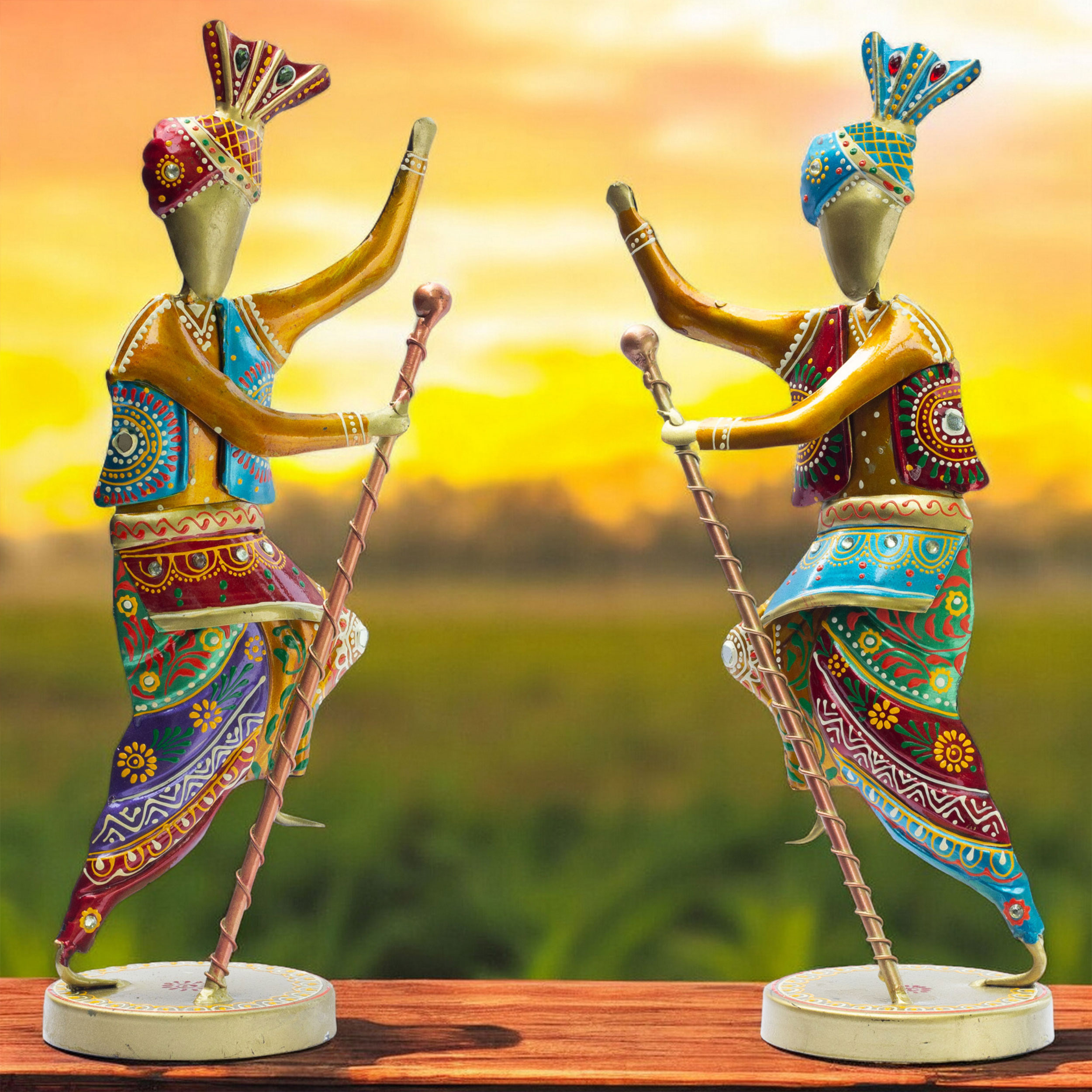 Punjabi Bhangra Dancers Showpiece for Home Decor: Add a Cultural Touch ...