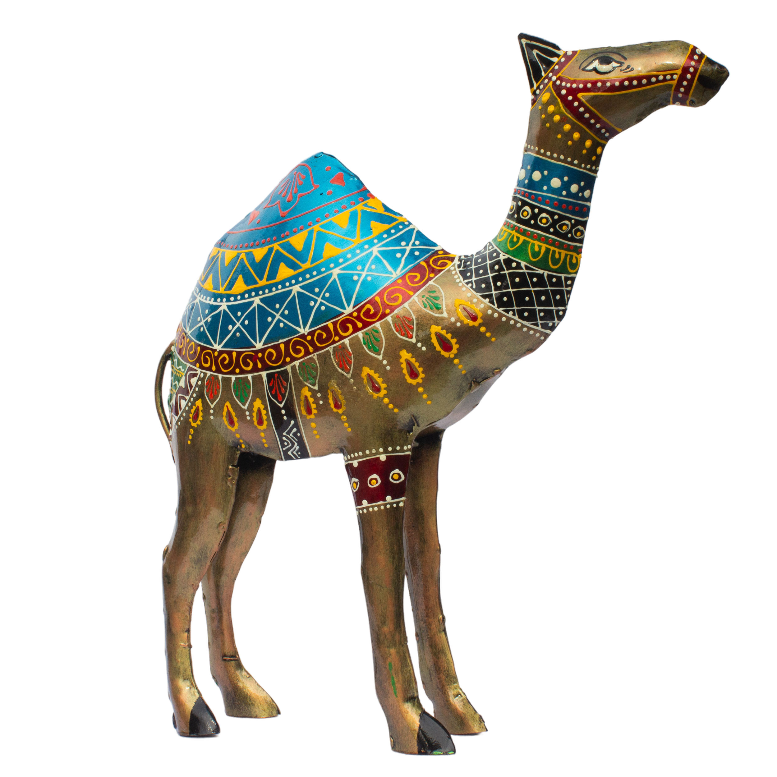 Royal Rajasthani Handcrafted Iron Camel Statues - Set of 2: Exquisite ...